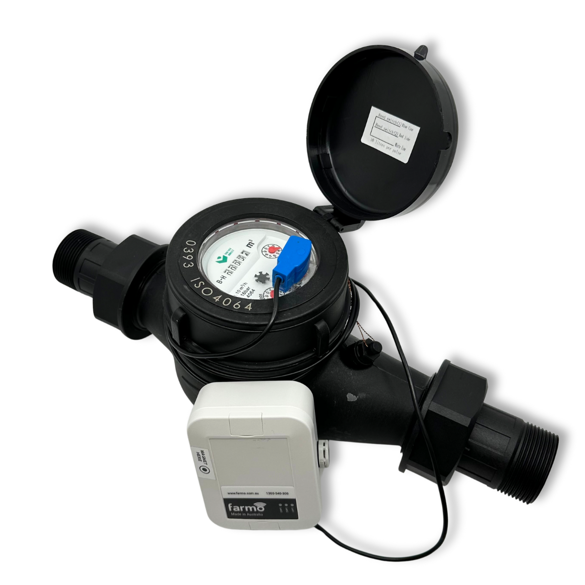 Water Flow Sensor – Inline Water Flow Meter for Remote Monitoring | Farmo